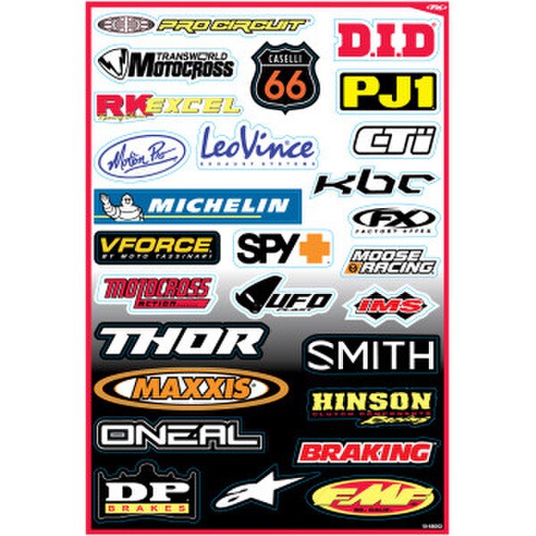 Factory Effex Sponsor Sticker Sheets