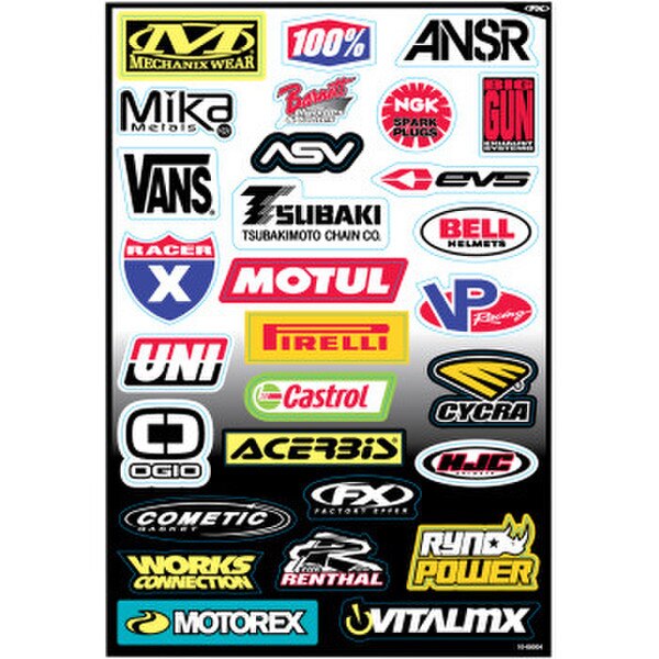 Factory Effex Sponsor Sticker Sheets