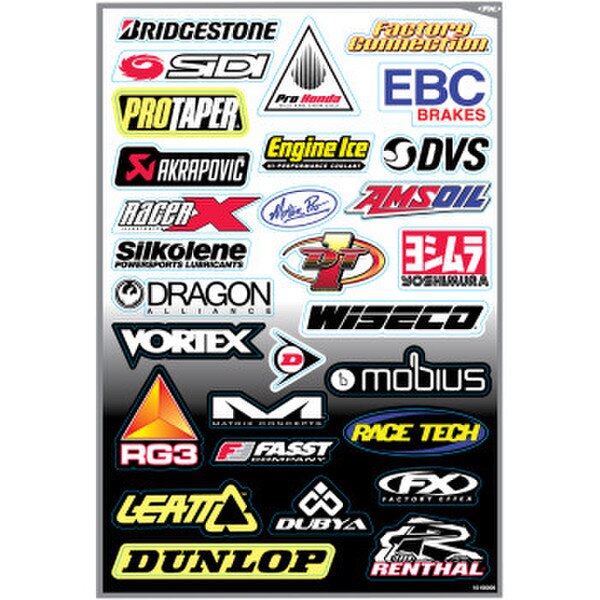 Factory Effex Sponsor Sticker Sheets